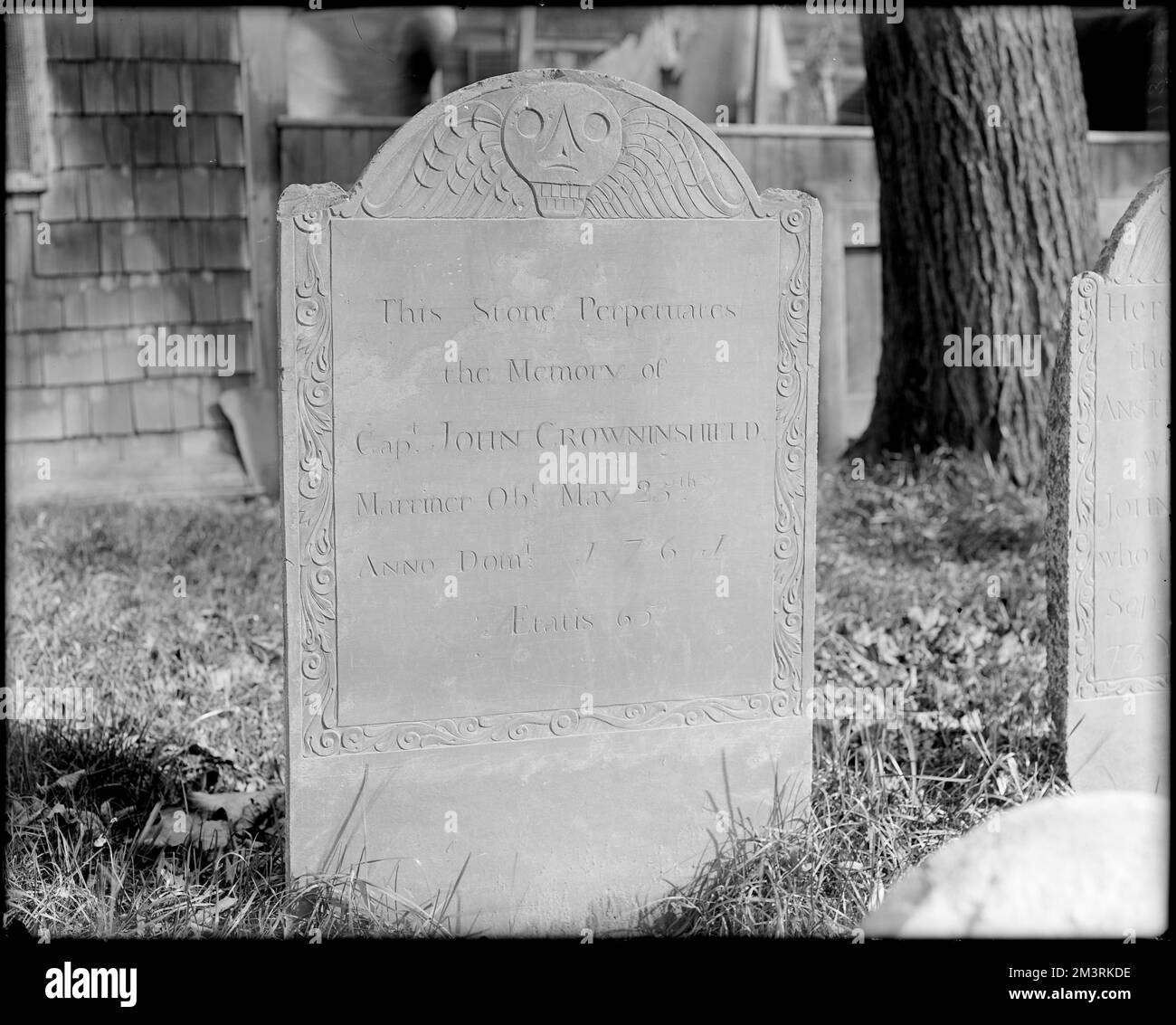 Salem, Charter Street, monuments, gravestone, John Crowninshield, 65 ...
