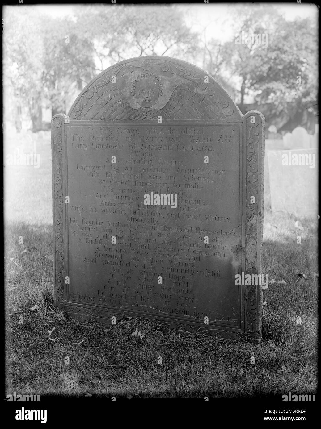 Salem, Charter Street, monuments, gravestone, Nathaniel Ward, Librarian ... Salem, Charter Street, monuments, gravestone, Nathaniel Ward, Librarian ...