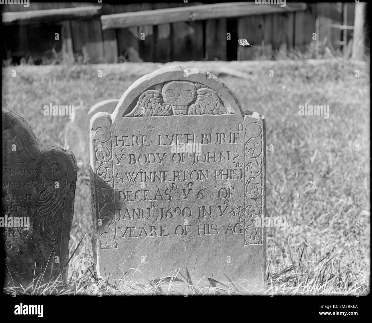 Salem, Charter Street, monuments, gravestone, John Swinnerton ...