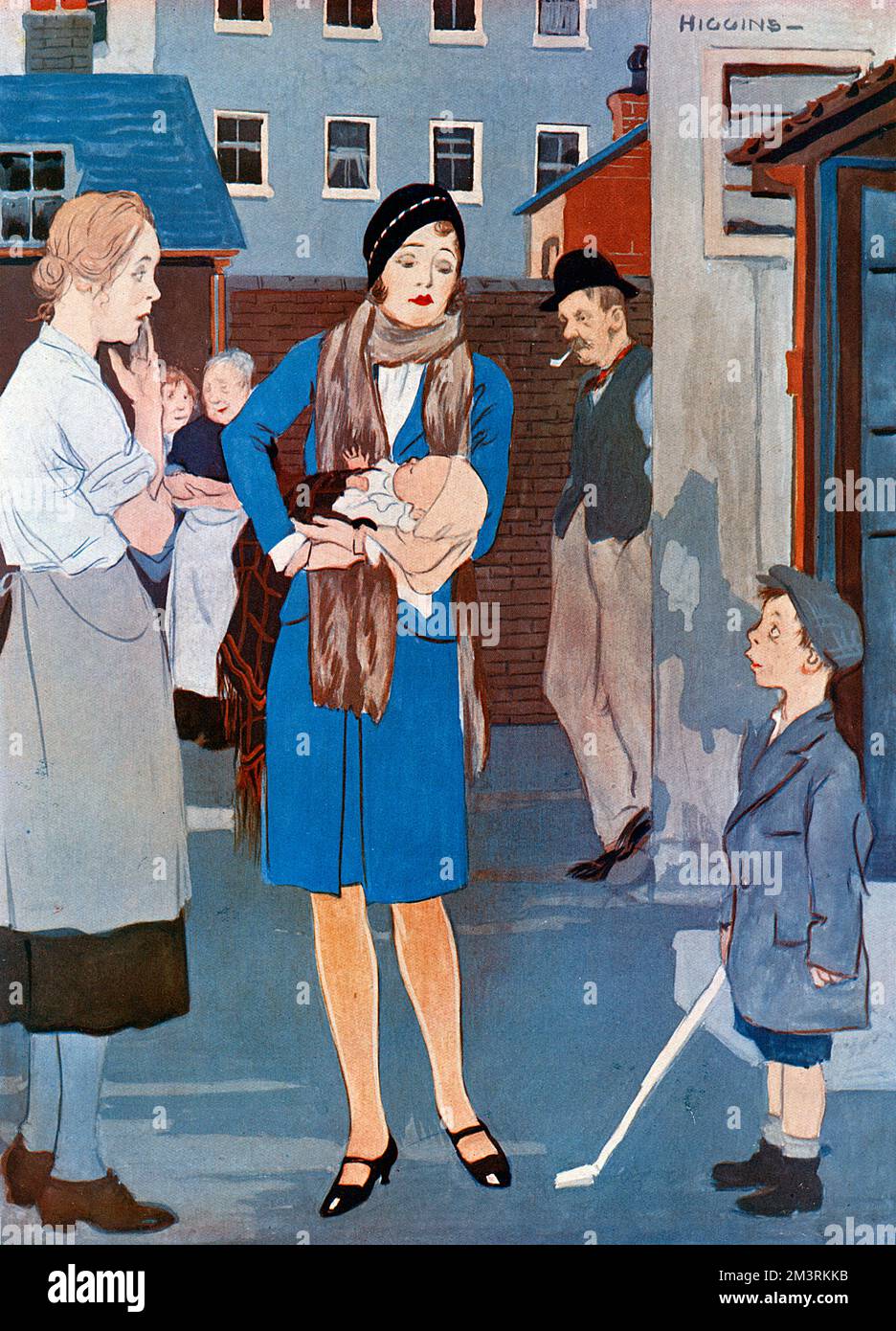 Nursing her Constituency by Reginald Higgins Stock Photo - Alamy