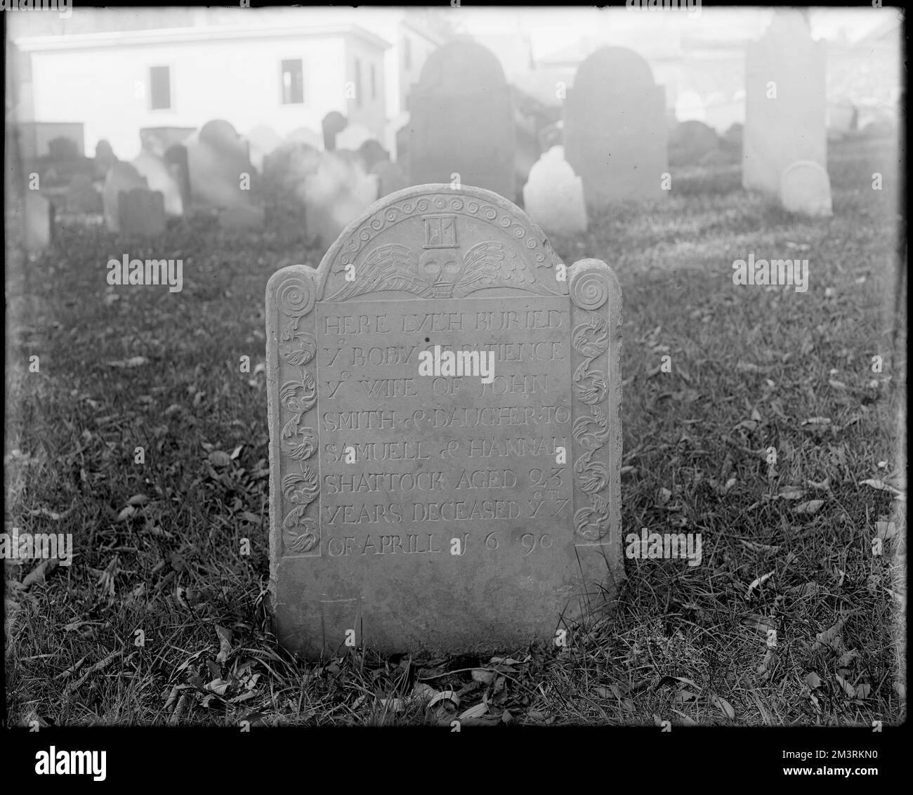 Salem, Charter Street, monuments, gravestone, Patience, wife of John ...