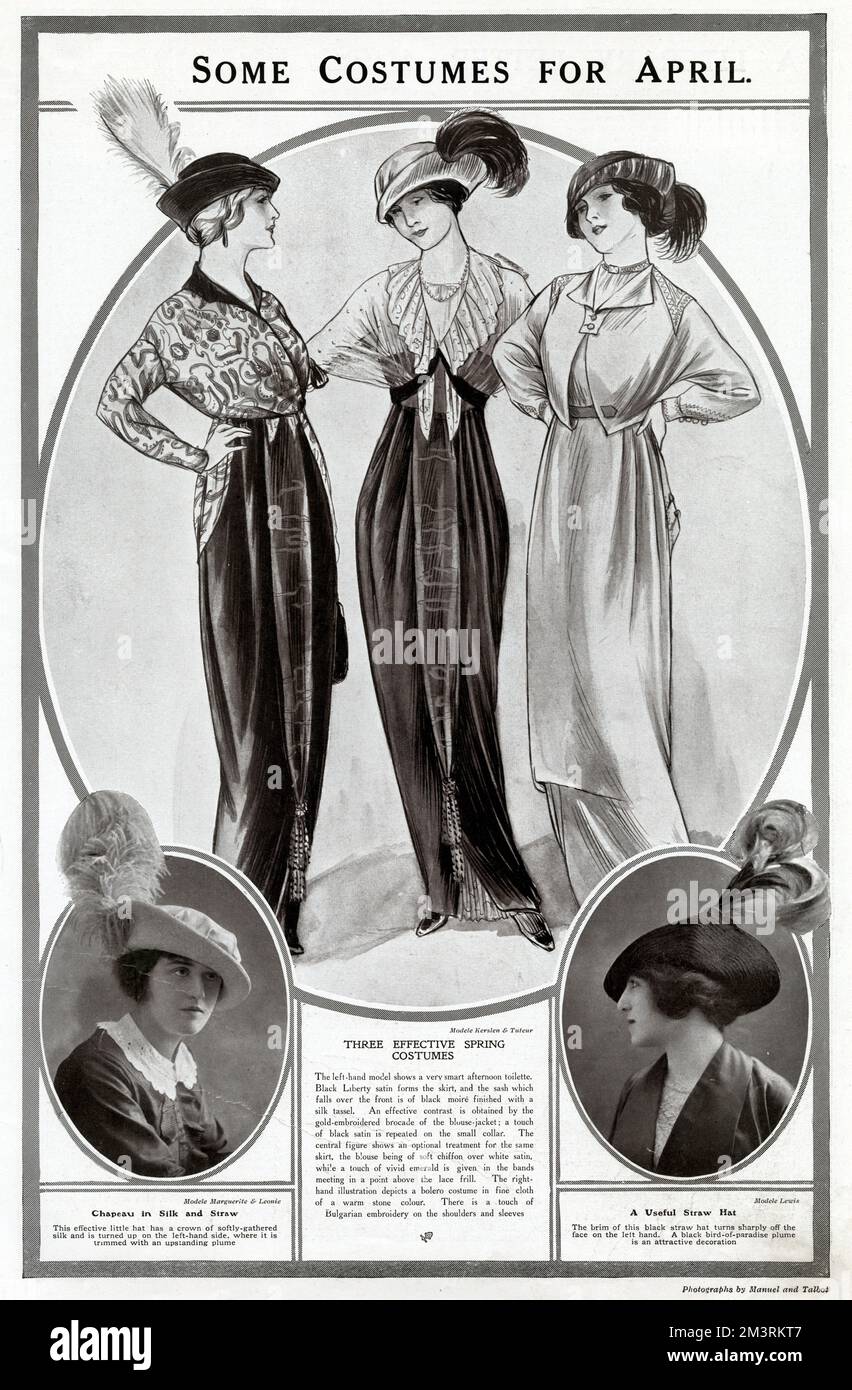 Costume for April 1913 Stock Photo - Alamy