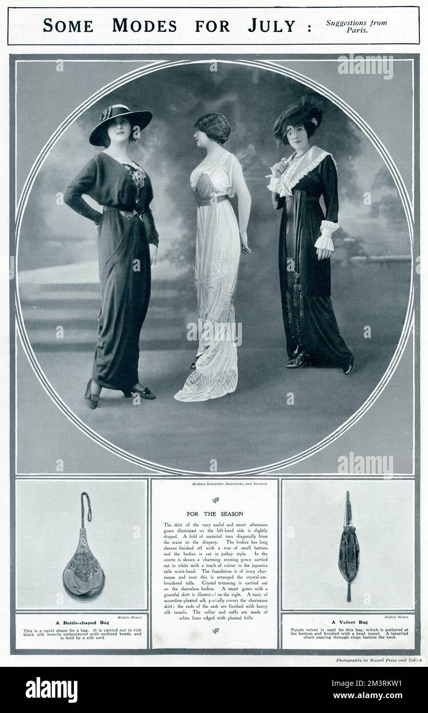 Women's fashion 1913 hi-res stock photography and images - Alamy
