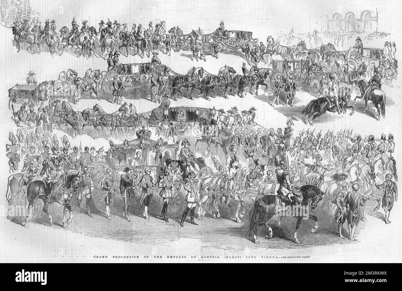 Wedding procession of Empress Elisabeth of Austria Stock Photo - Alamy