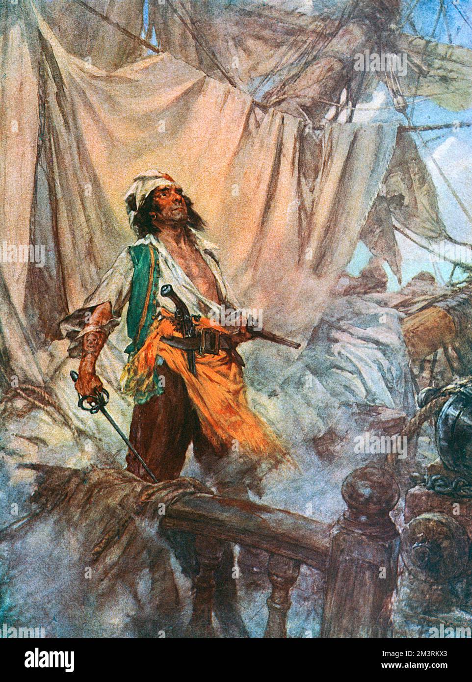 Sinking Pirate Ship Drawing