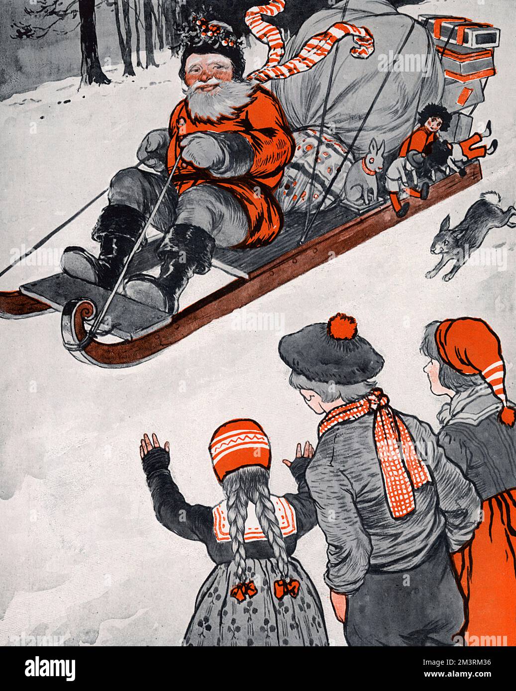 Father christmas arriving hi-res stock photography and images - Alamy