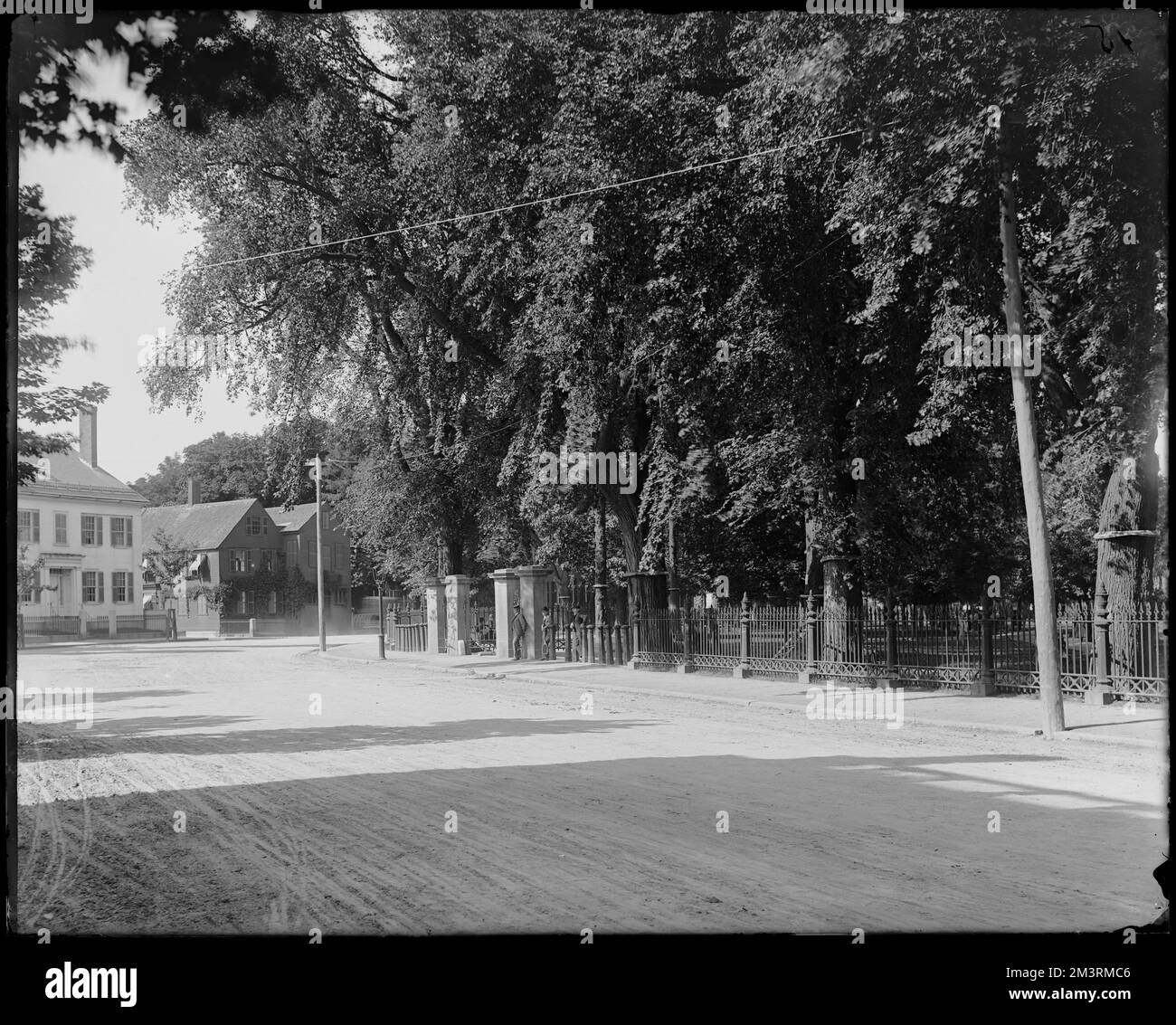 Salem, Common (Washington Square) with gate , Gates. Frank Cousins ...
