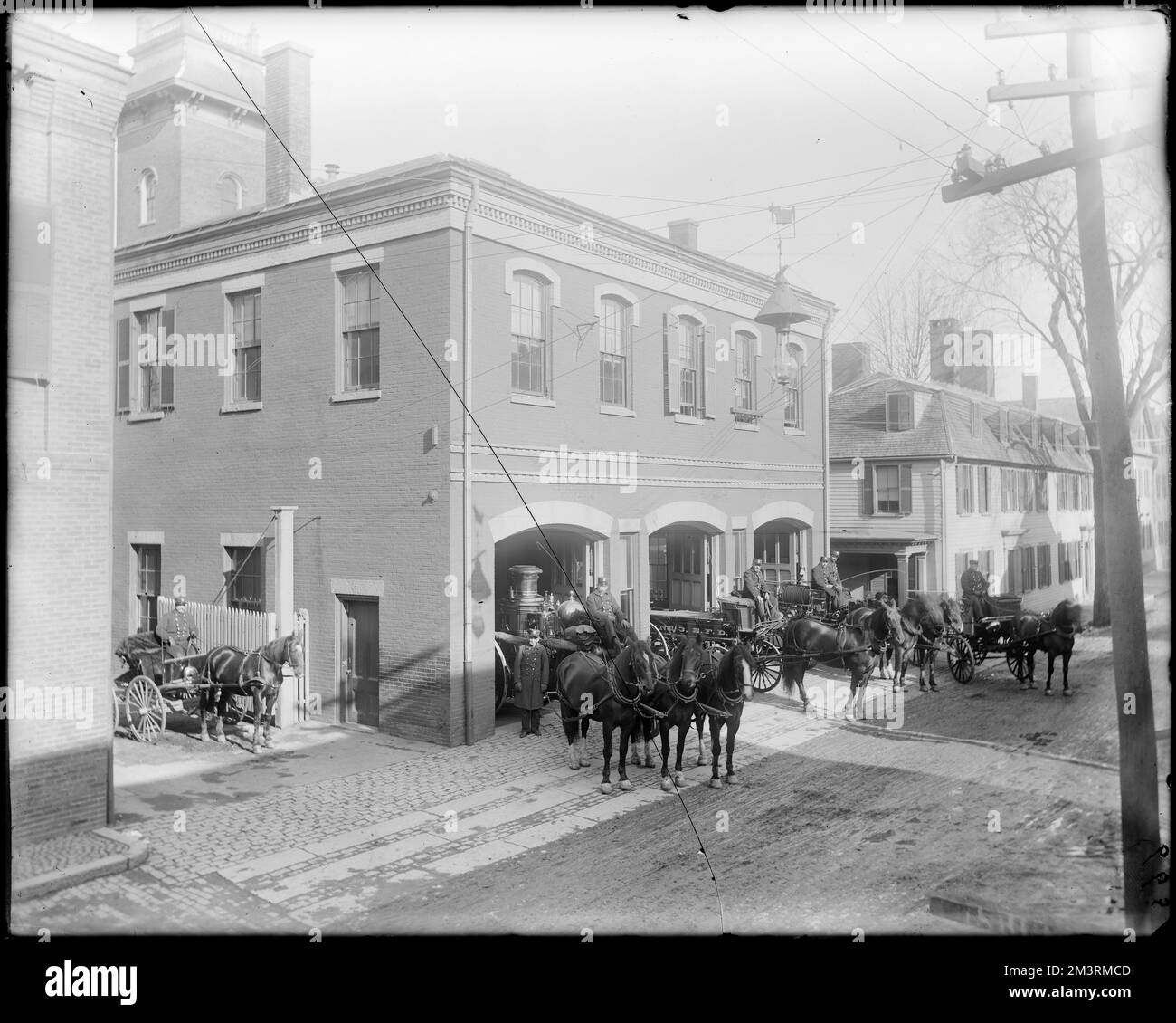 Salem, Church Street, Central Fire Station in 1897 , Fire stations ...