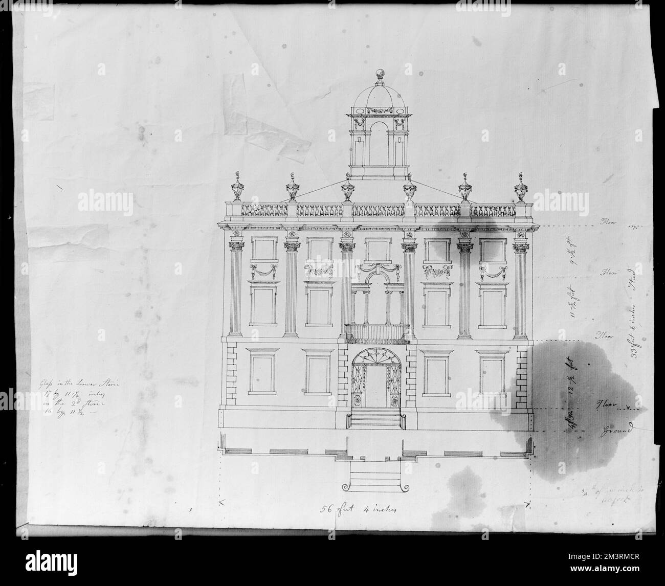 Salem, Derby Square, Elias Hasket Derby house, maps and plans ...