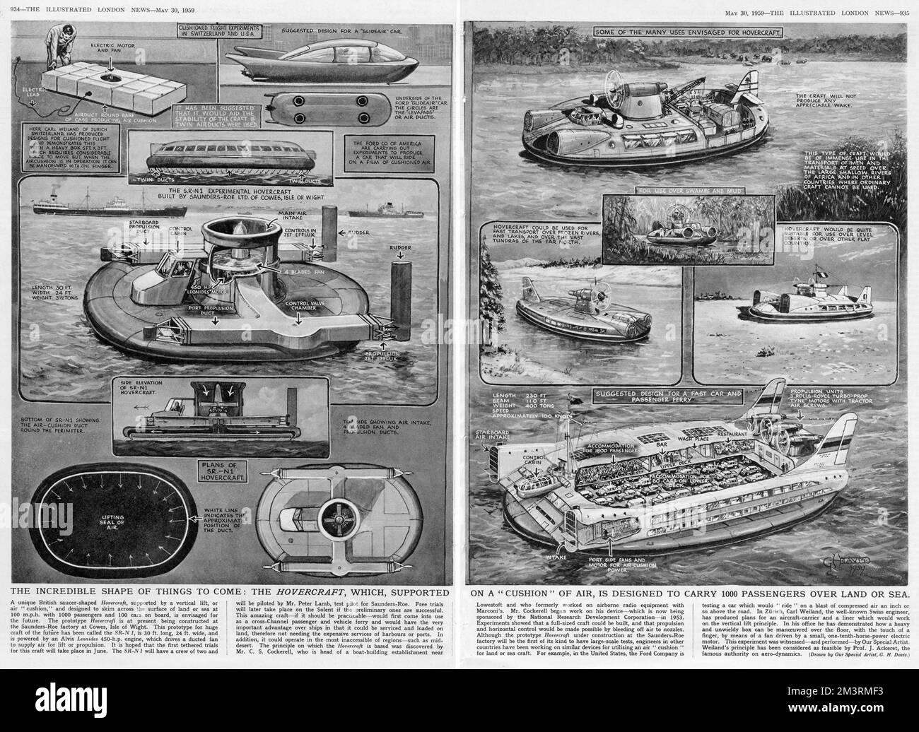Historical hovercraft Black and White Stock Photos & Images - Alamy