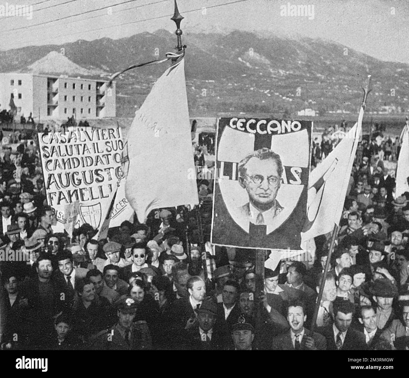 Italian elections- Signor de Gasperi Stock Photo - Alamy