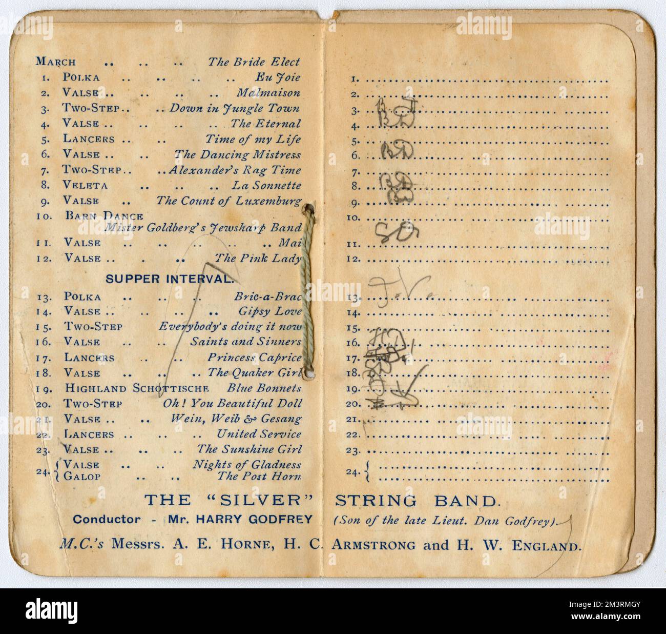 Dance card hi-res stock photography and images - Alamy