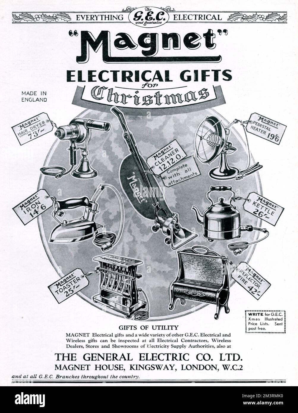 1920s christmas advertising hi-res stock photography and images - Alamy