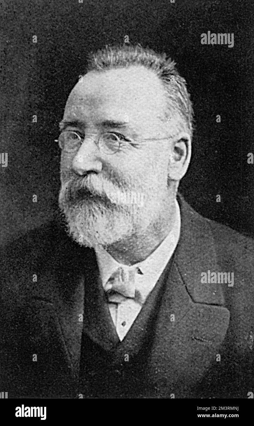 Portrait of Sir Lazarus Fletcher (1854-1921), British geologist. Date ...