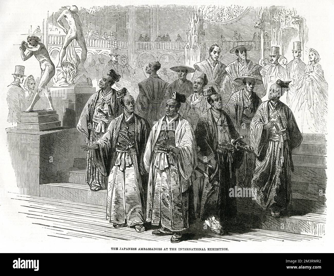 Japanese Ambassadors at The International Exhibition 1862 Stock Photo ...