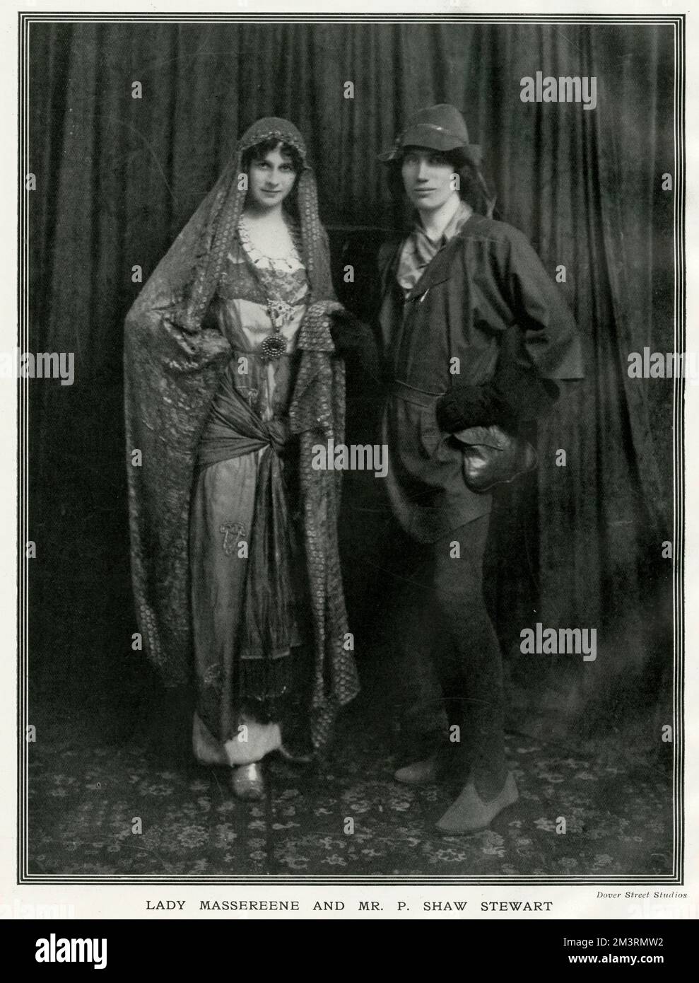 Lady Massereene & Patrick Shaw Stewart- costume masque Stock Photo - Alamy