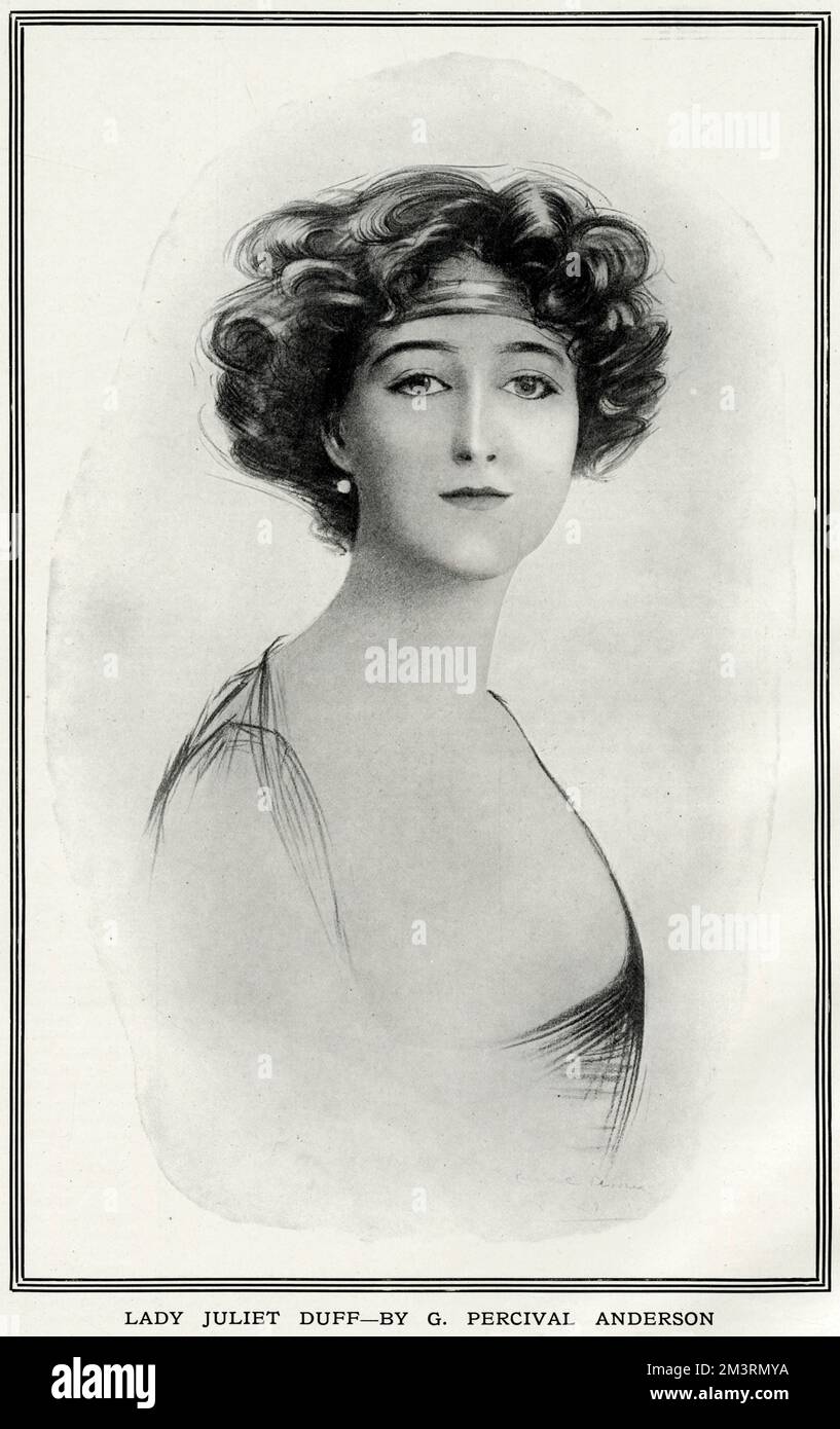 Lady Juliet Duff by Percival Anderson Stock Photo - Alamy