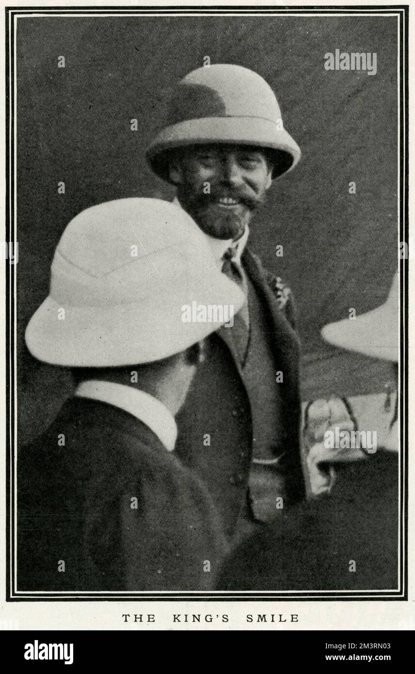 King George V smiling Stock Photo - Alamy