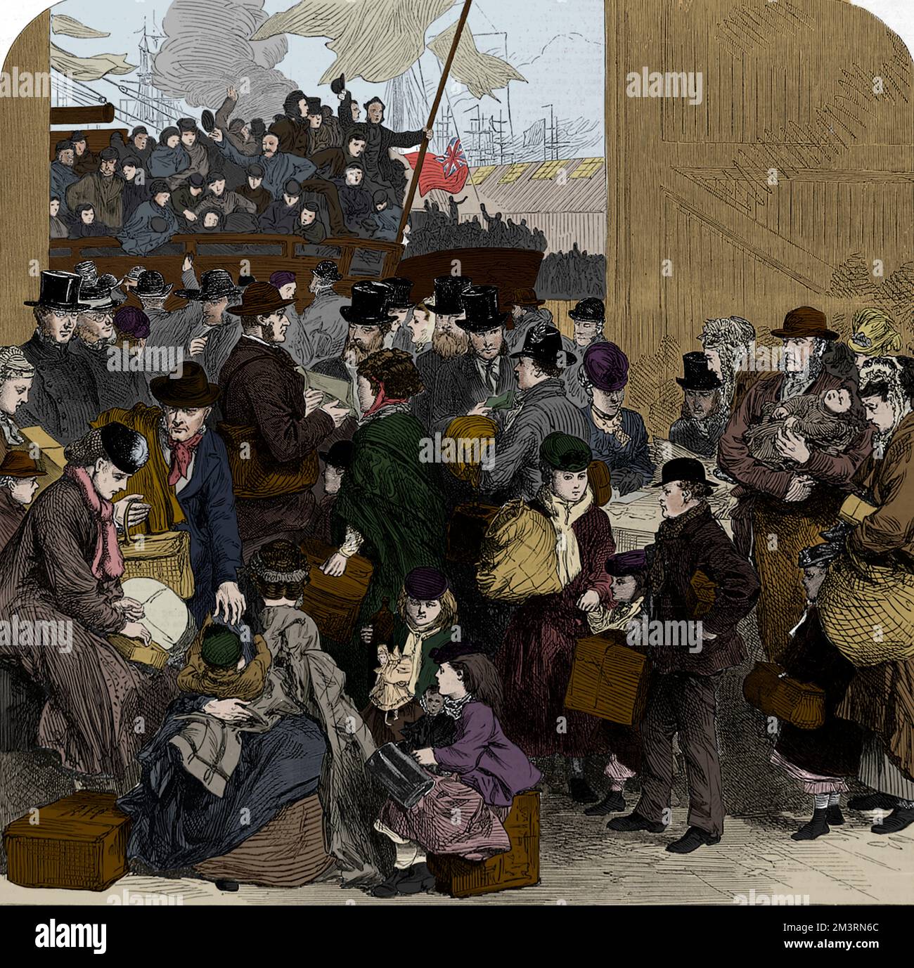 British emigrants board hi-res stock photography and images - Alamy