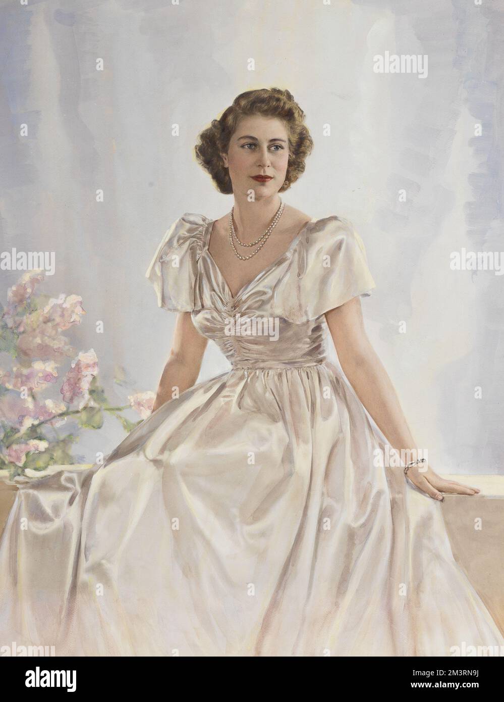 Queen elizabeth ii wedding dress hi-res stock photography and images ...