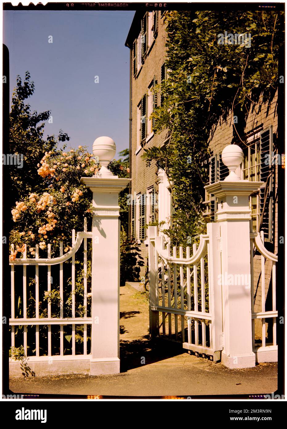Salem, gate posts , Architecture, Gates. Samuel Chamberlain Photograph ...