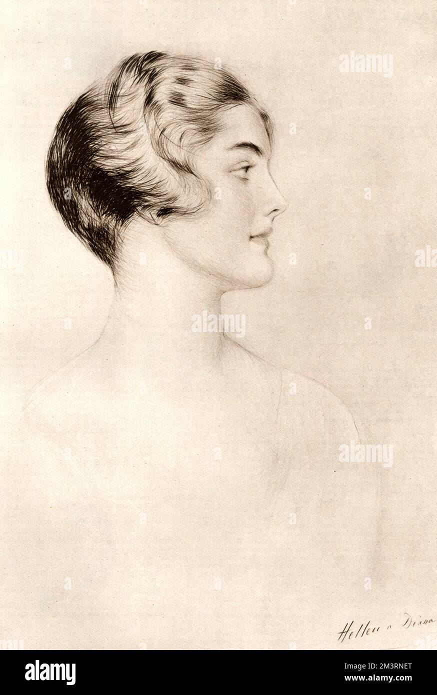 Diana Mitford by Paul Helleu Stock Photo - Alamy