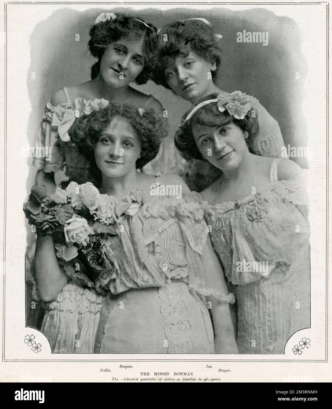 'The Misses Bowman', quartette of sisters: Nellie, Empsie, Isa and ...