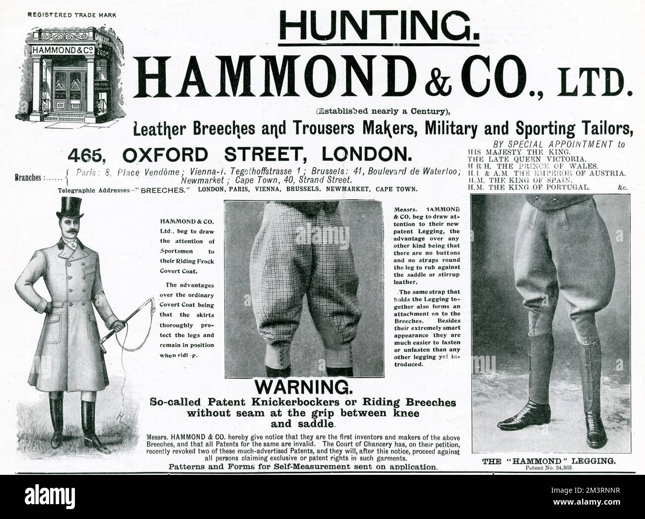 Hunting breeches and trouser makers, military and sporting wear ...
