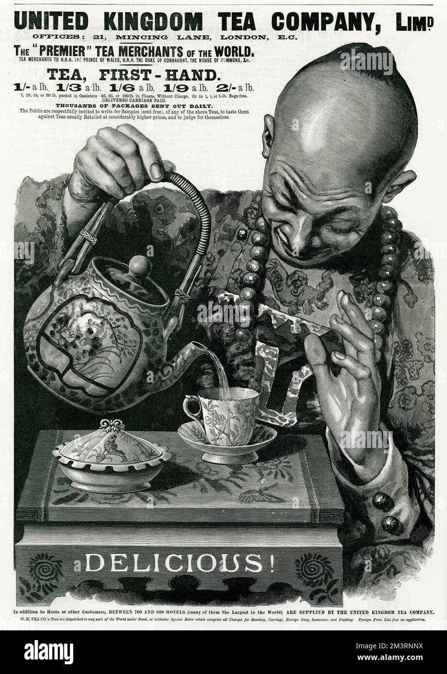 Victorian advert tea hi-res stock photography and images - Alamy