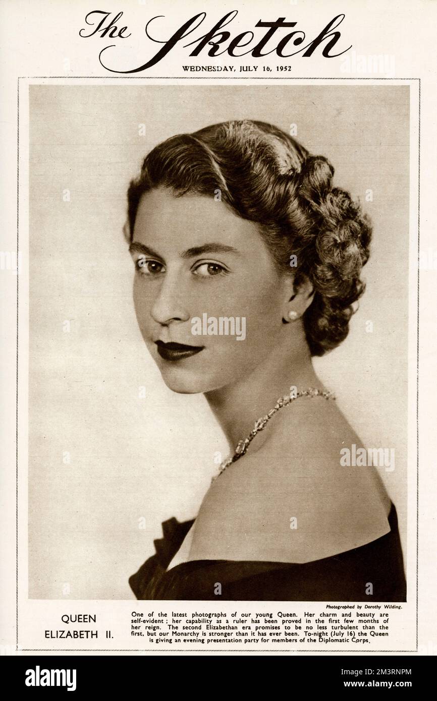 Queen elizabeth young 1952 hi-res stock photography and images - Alamy