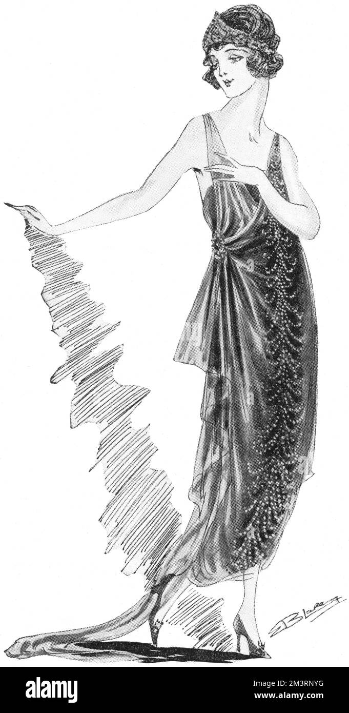 An evening dress Black and White Stock Photos & Images - Alamy