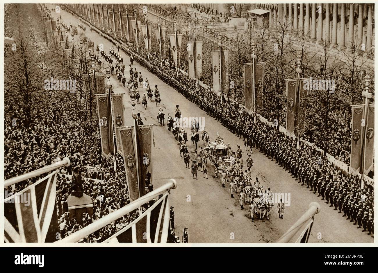 Coronation procession, King George VI of England 1937 Stock Photo - Alamy