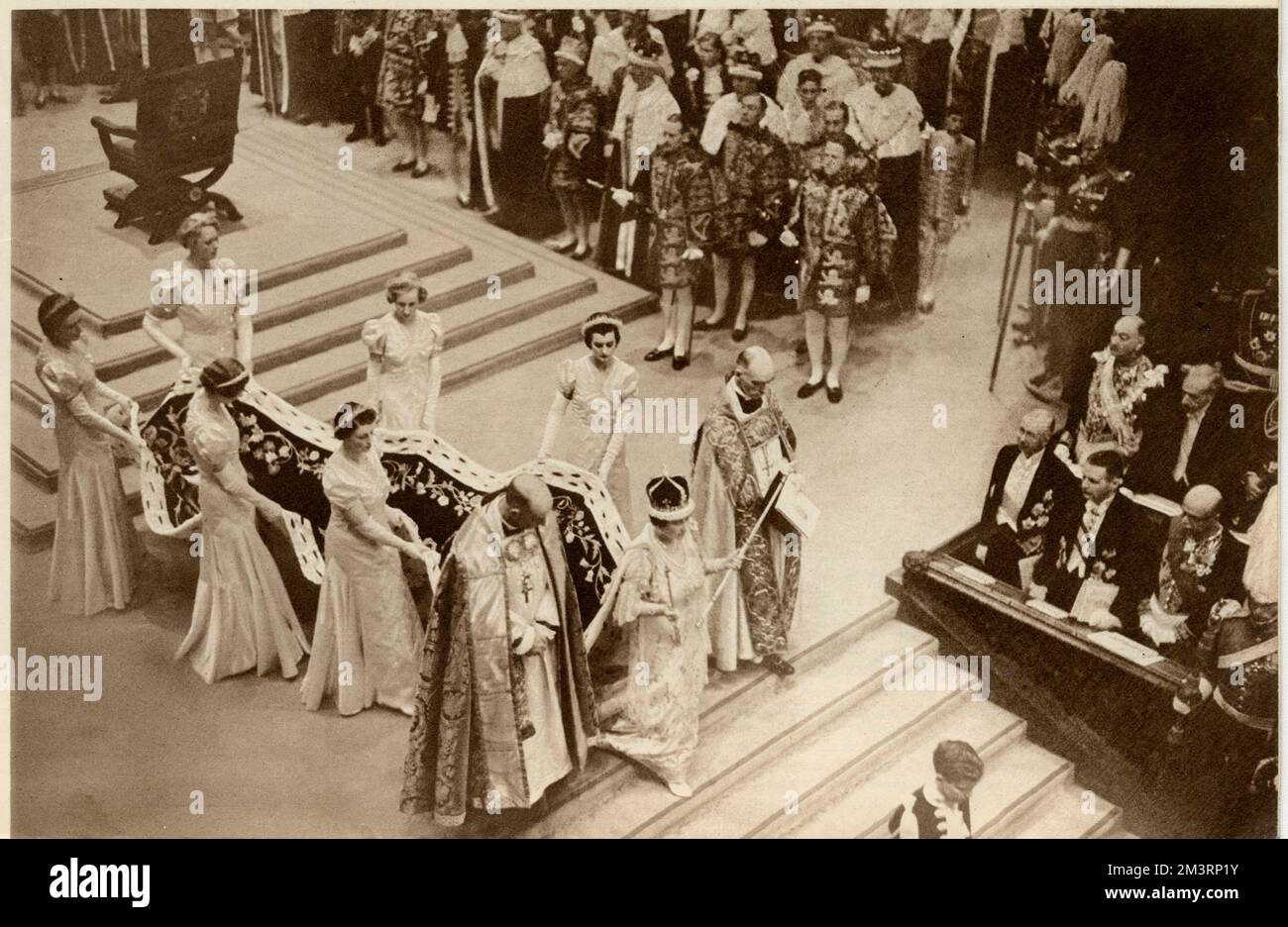 Coronation of King George VI, Queen's crowning 1937 Stock Photo - Alamy