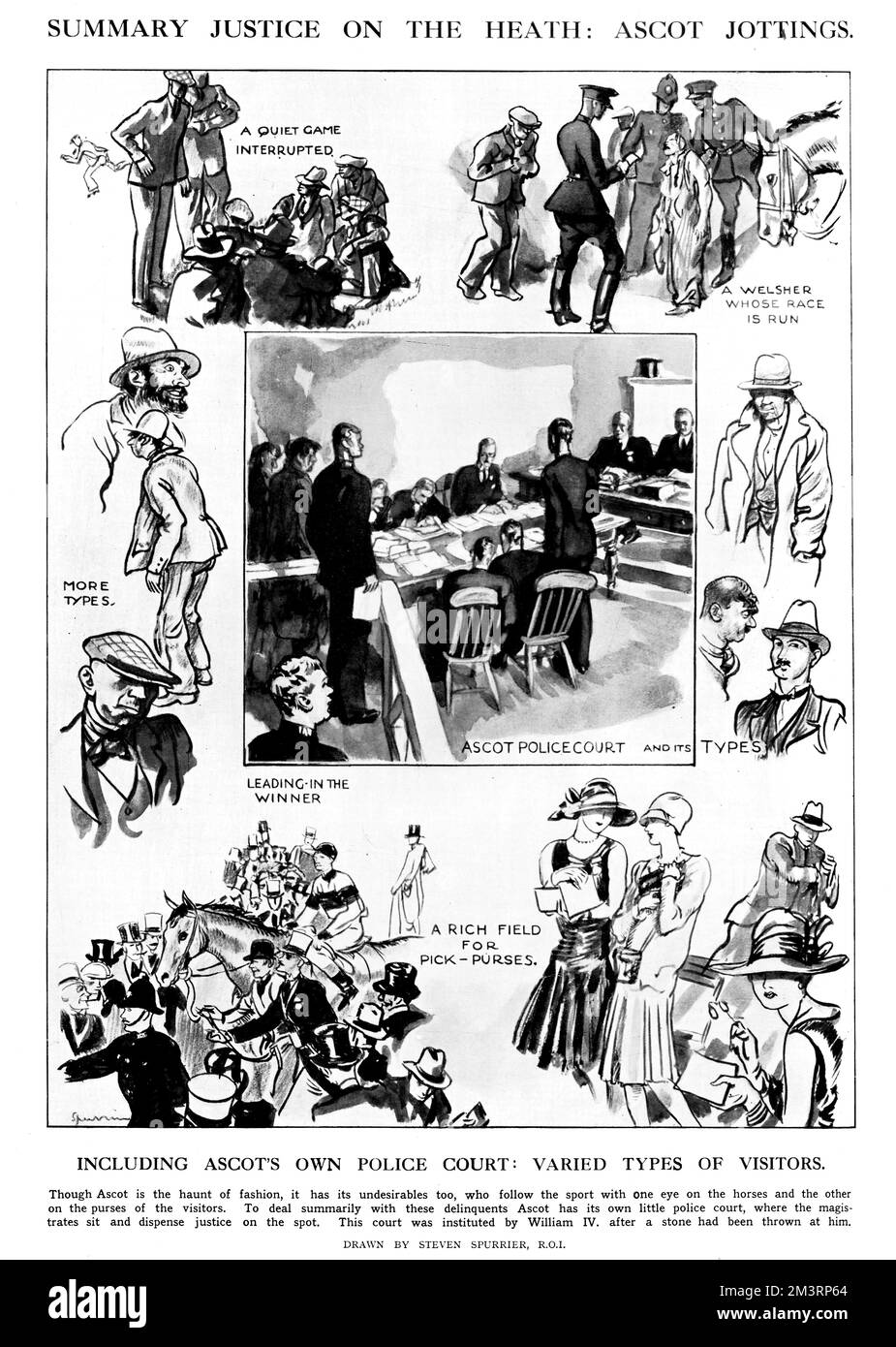 Summary Justice on the Heath - Ascot Jottings Stock Photo - Alamy