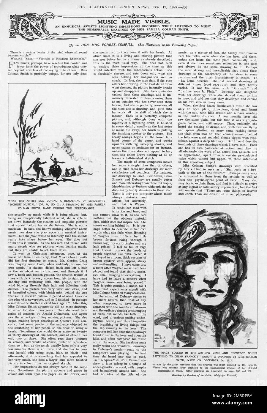 Music made Visible by the Hon. Mrs Forbes Sempill Stock Photo - Alamy