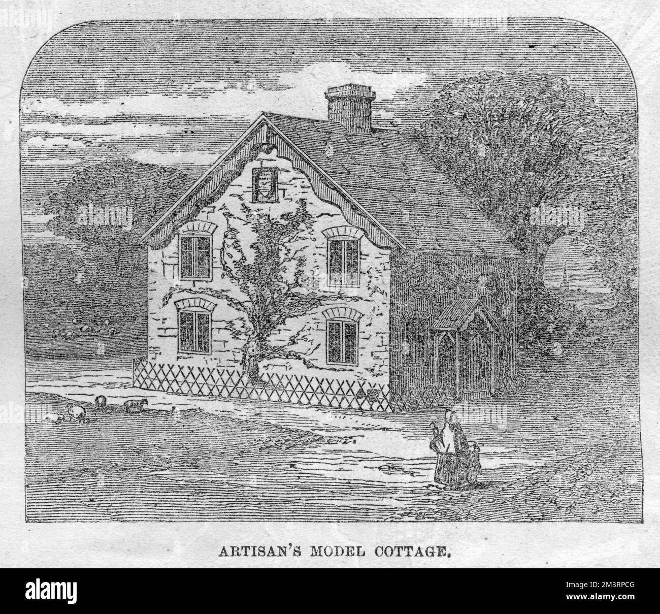 Artisan's Model Cottage Stock Photo - Alamy