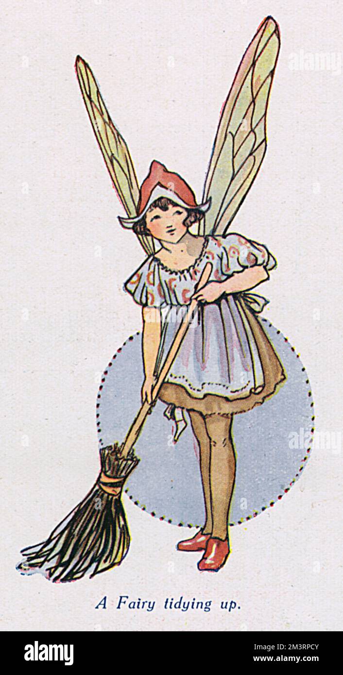 Fairy tidying up Stock Photo - Alamy