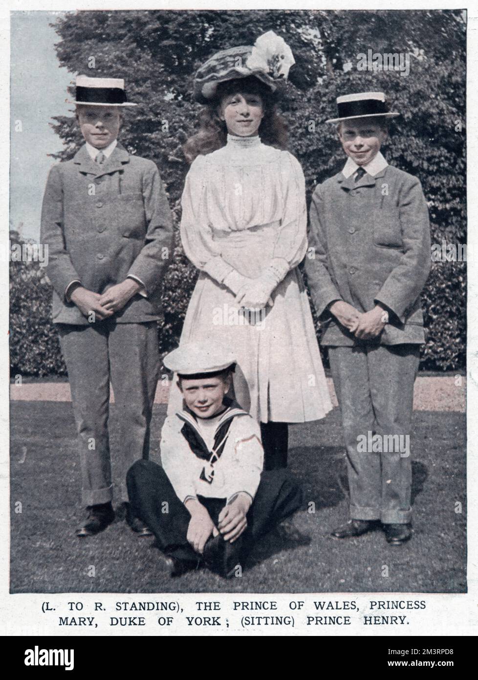 Prince David, Princess Mary, Prince Albert & Prince Henry Stock Photo ...