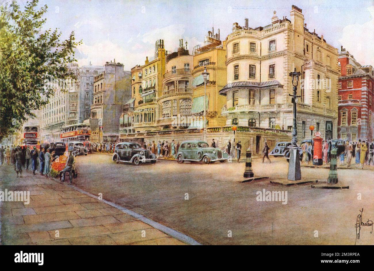 Park Lane in 1938 Stock Photo - Alamy