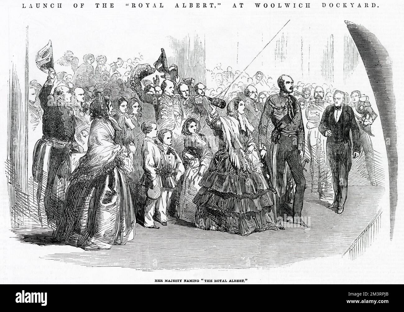 Ship launch 1850s hi-res stock photography and images - Alamy