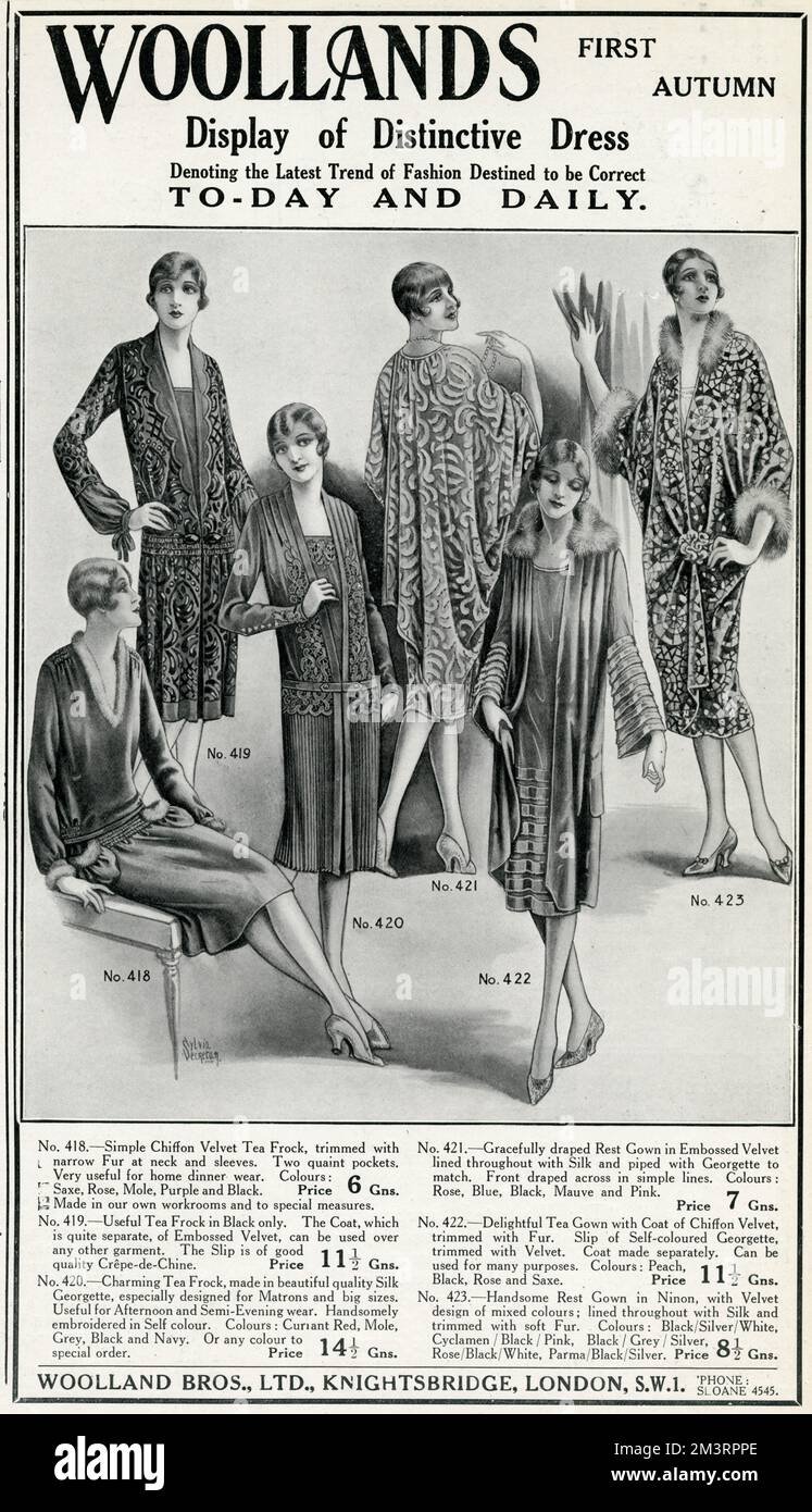 1920s clothing advertising hi-res stock photography and images - Alamy
