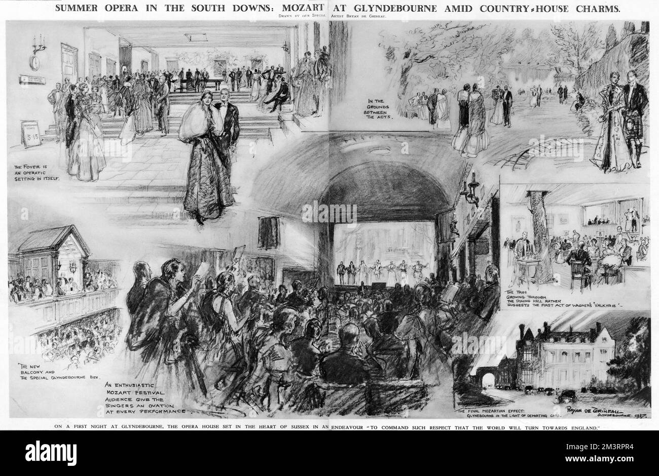 Summer opera at Glyndebourne Stock Photo - Alamy