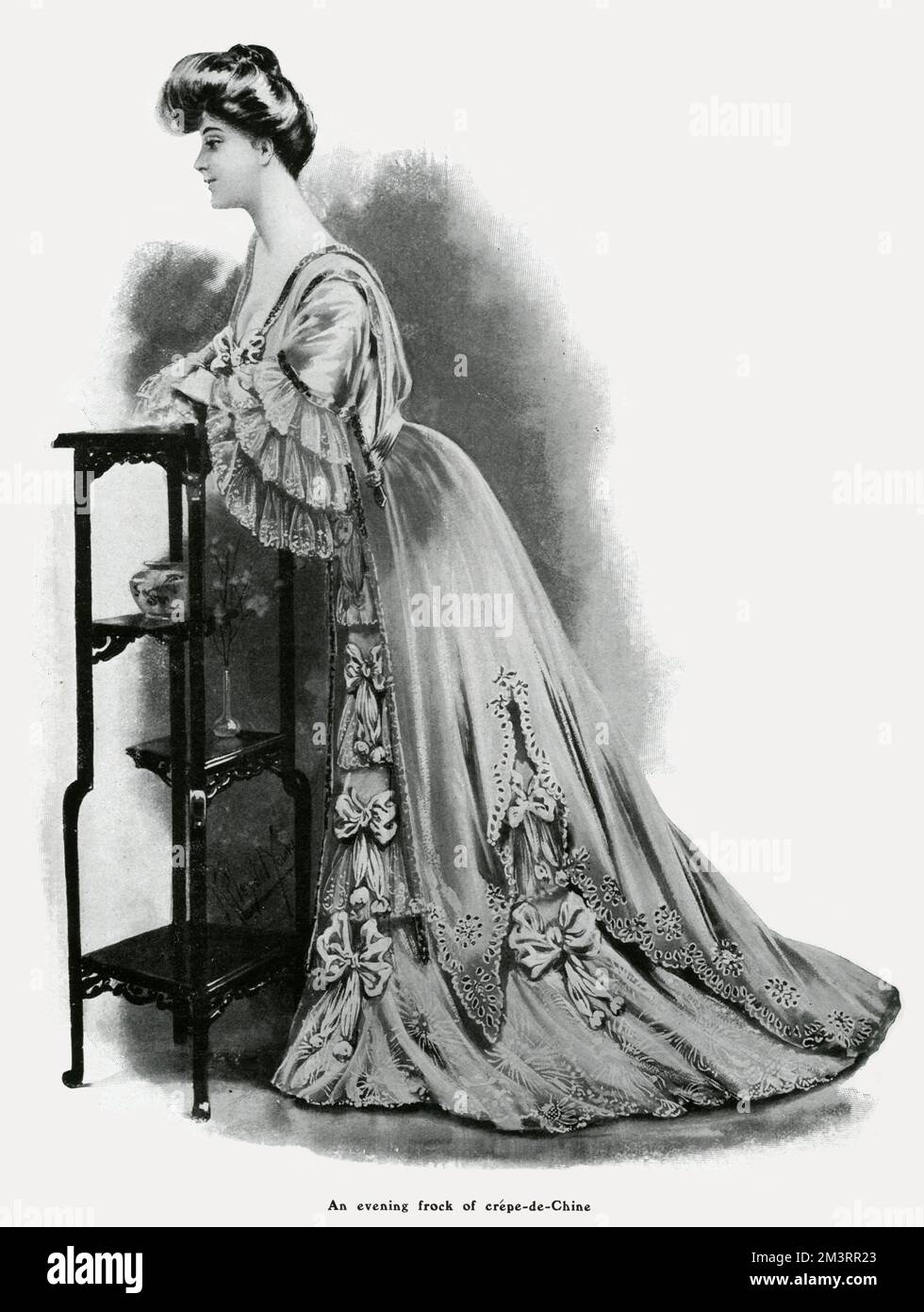 Evening frock 1905 Stock Photo - Alamy
