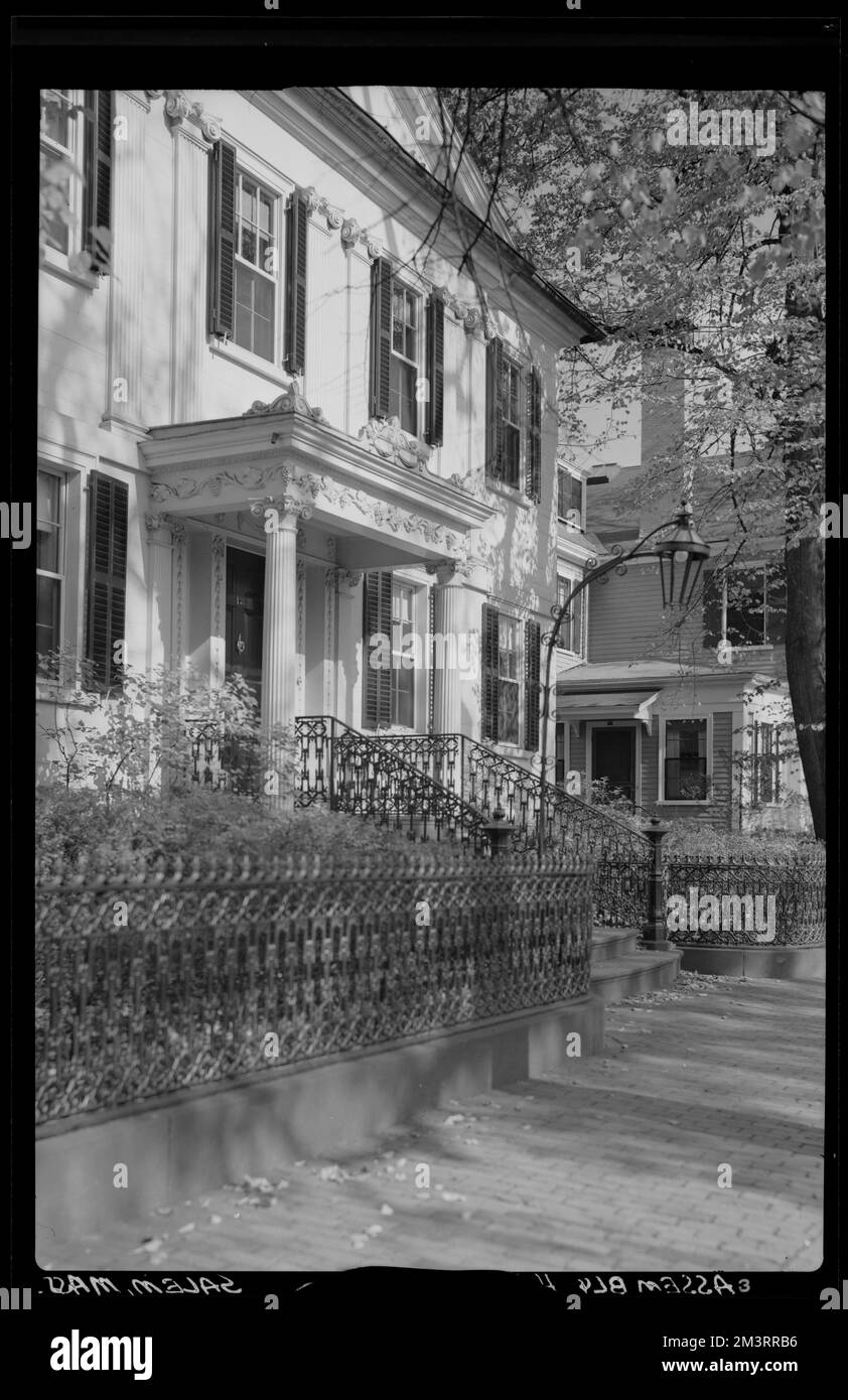 Salem, Mass, Assembly House , Dwellings, Fences. Samuel Chamberlain ...
