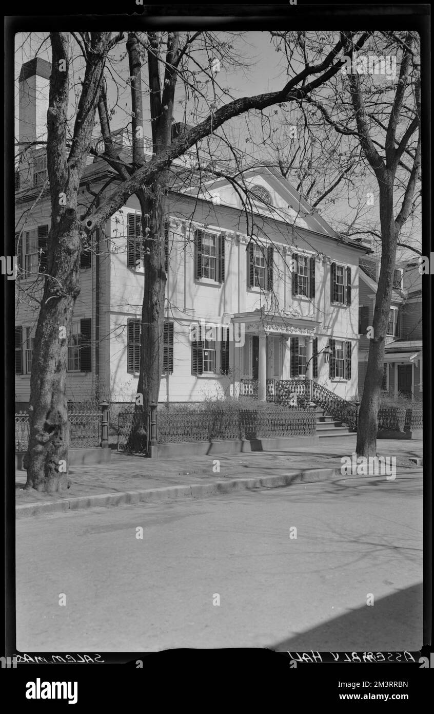 Salem Mass, Assembly House , Dwellings. Samuel Chamberlain Photograph ...