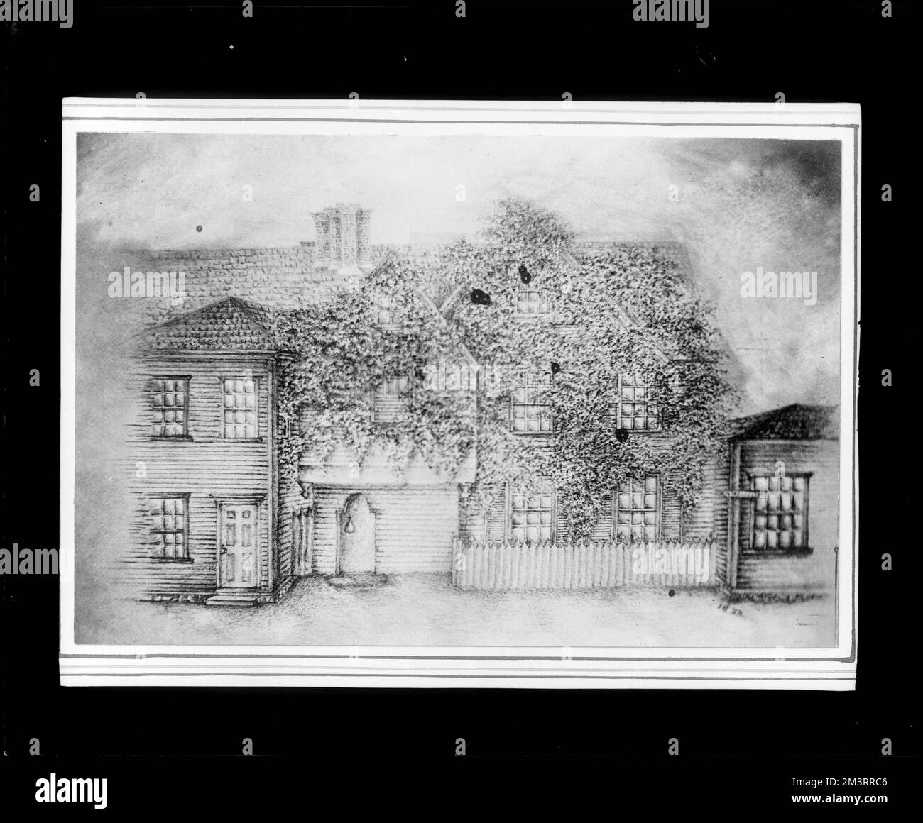 Salem, North and Essex Streets, north east corner , Houses, Drawings ...
