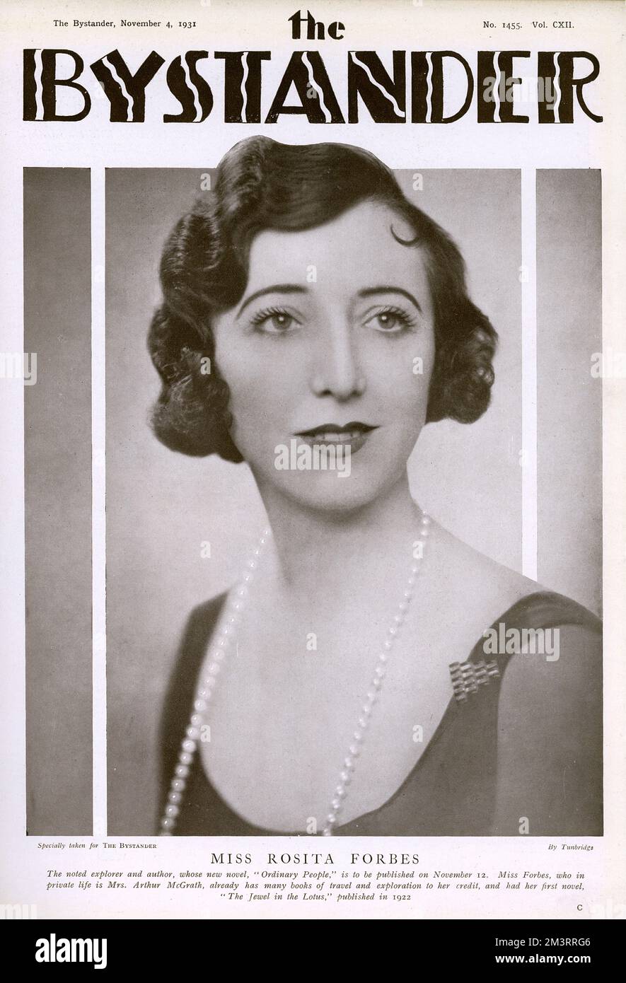 Bystander cover featuring Rosita Forbes Stock Photo - Alamy