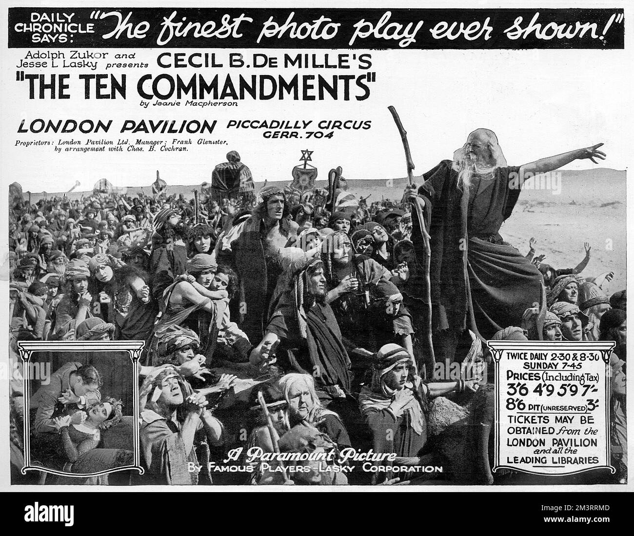 Cecil b demille ten commandments hi-res stock photography and images ...