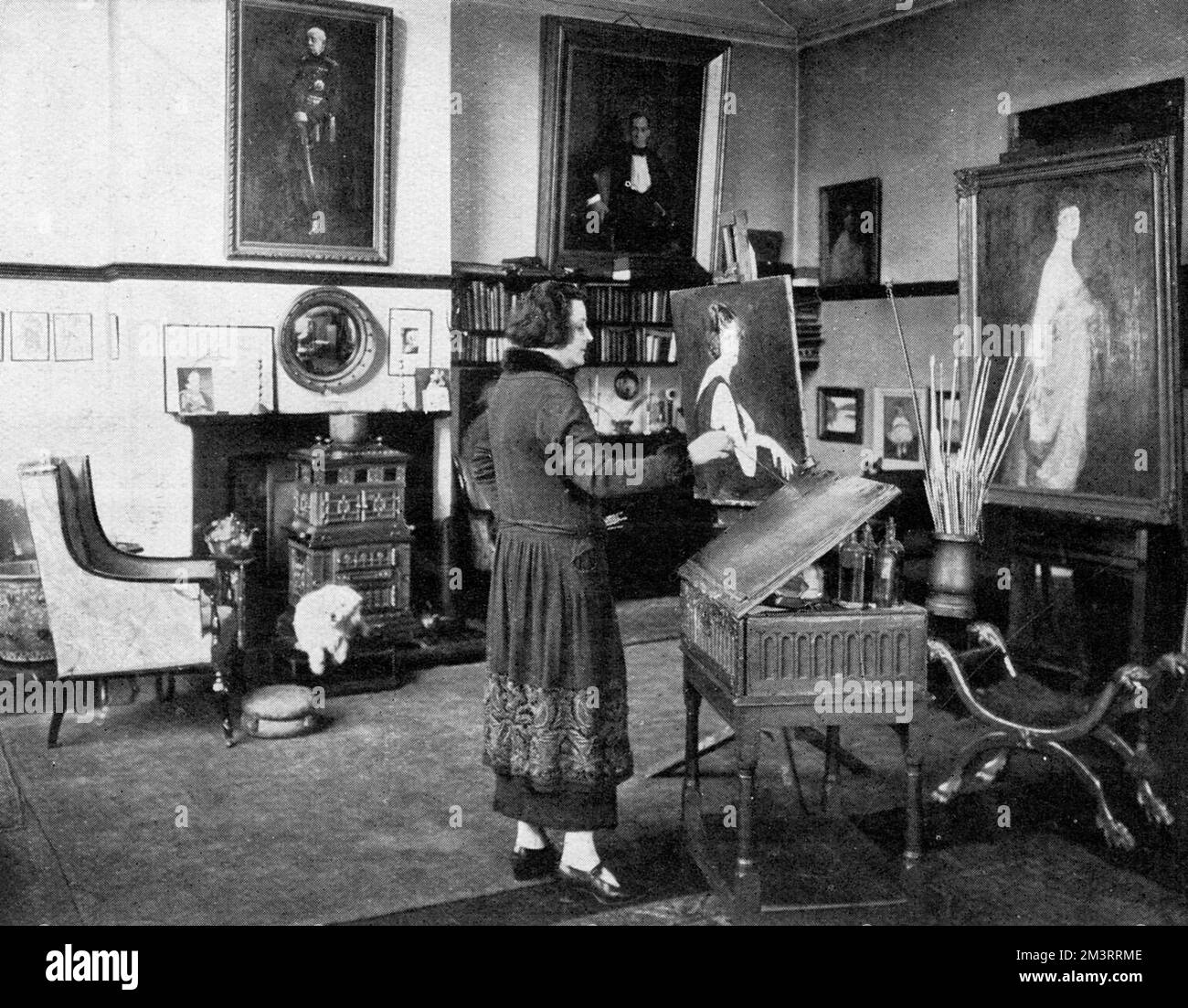 Flora Lion in her studio Stock Photo - Alamy