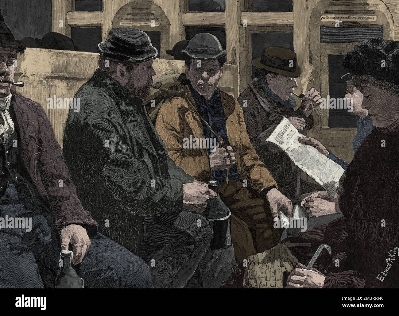 The Workman's Train Stock Photo - Alamy